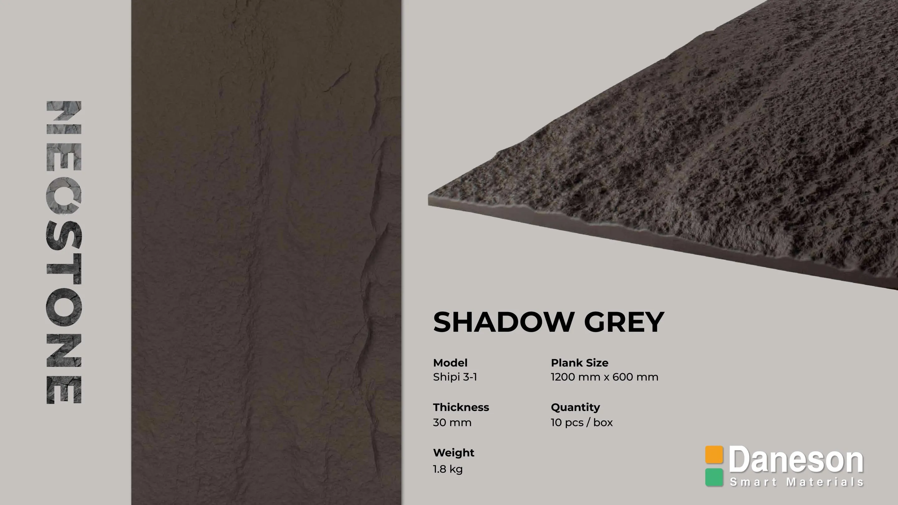 Clading Stone Shadow Grey | Clading Stone | Juara Wallpaper