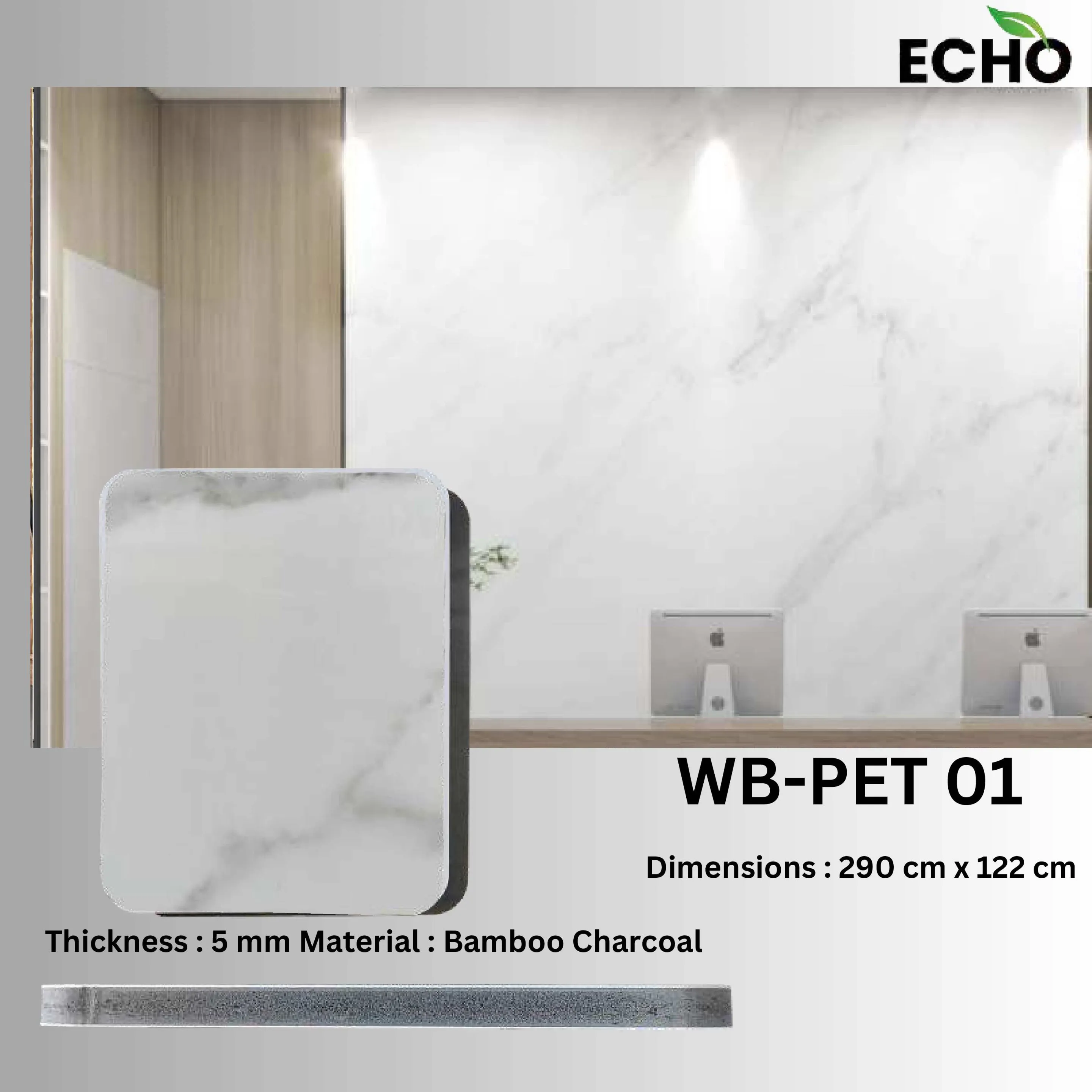 ECHO WALLBOAR PREMIUM WB-PET01 | ECHO WALLBOARD PREMIUM | Juara Wallpaper